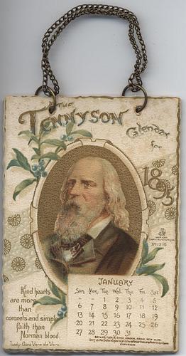 THE TENNYSON CALENDAR FOR 1895 - TuckDB Ephemera