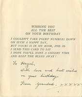 "P'LEECE" NOTE- I'M WISHING YOU A HAPPY BIRTHDAY! dog dressed as ...