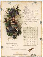 OLIVER WENDELL HOLMES CALENDAR FOR 1895 - TuckDB Ephemera