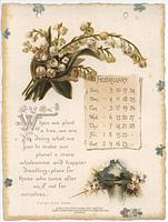 OLIVER WENDELL HOLMES CALENDAR FOR 1895 - TuckDB Ephemera