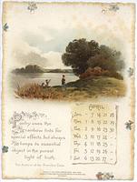 OLIVER WENDELL HOLMES CALENDAR FOR 1895 - TuckDB Ephemera