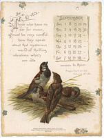 OLIVER WENDELL HOLMES CALENDAR FOR 1895 - TuckDB Ephemera