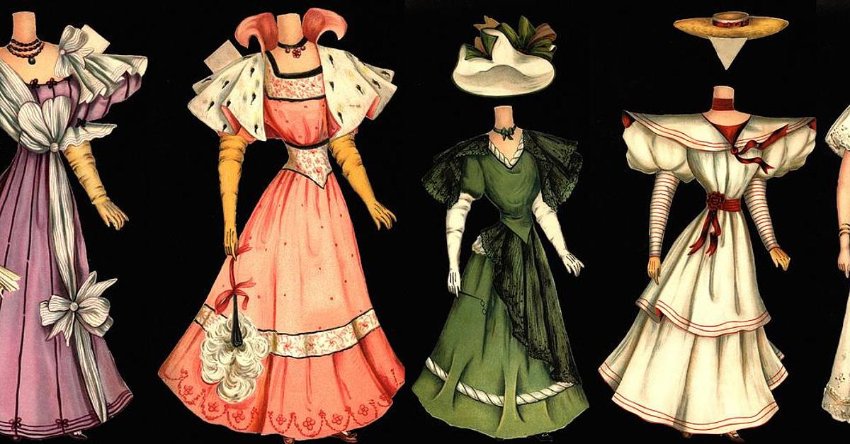 Set: BLONDE AND BRUNETTE SERIES OF DRESSING DOLLS DRESSING DOLLS ...