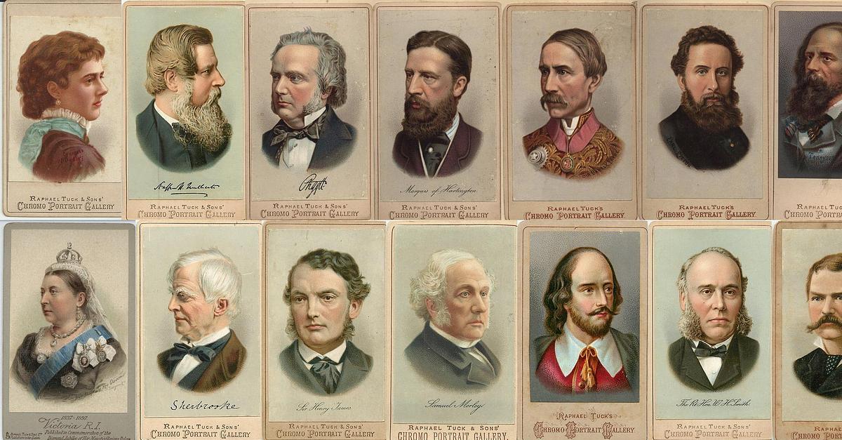 Set: RAPHAEL TUCK'S CHROMO PORTRAIT GALLERY - TuckDB Ephemera