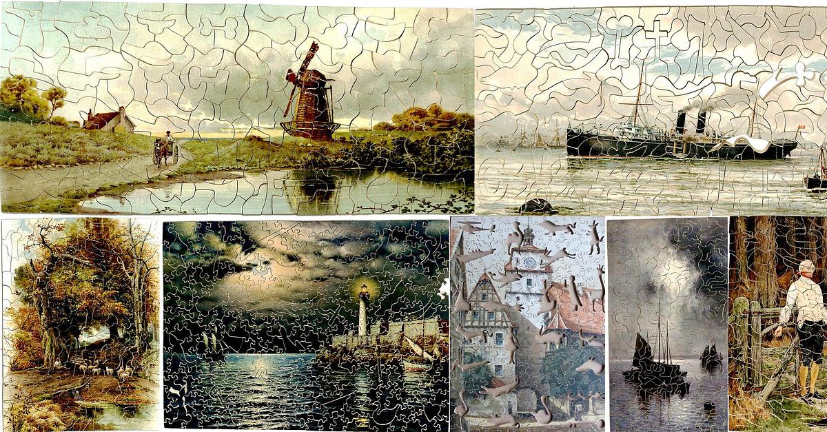 Set: TUCK'S ZAG-ZAW PICTURE PUZZLE 200-299 pieces - TuckDB Ephemera