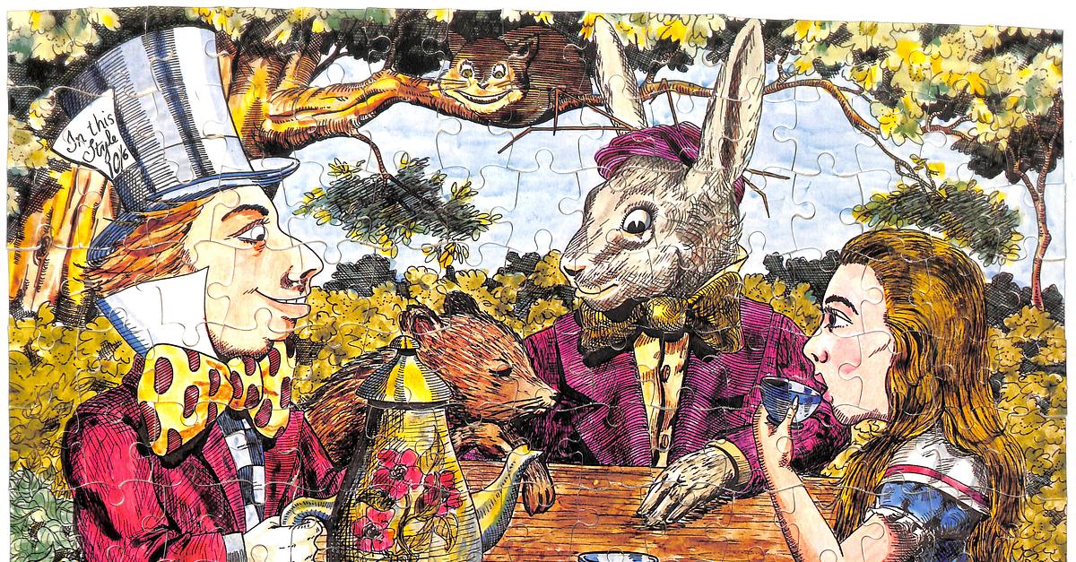 Set: A RAPHAEL TUCK JIGSAW PUZZLE series, ALICE IN WONDERLAND - TuckDB ...