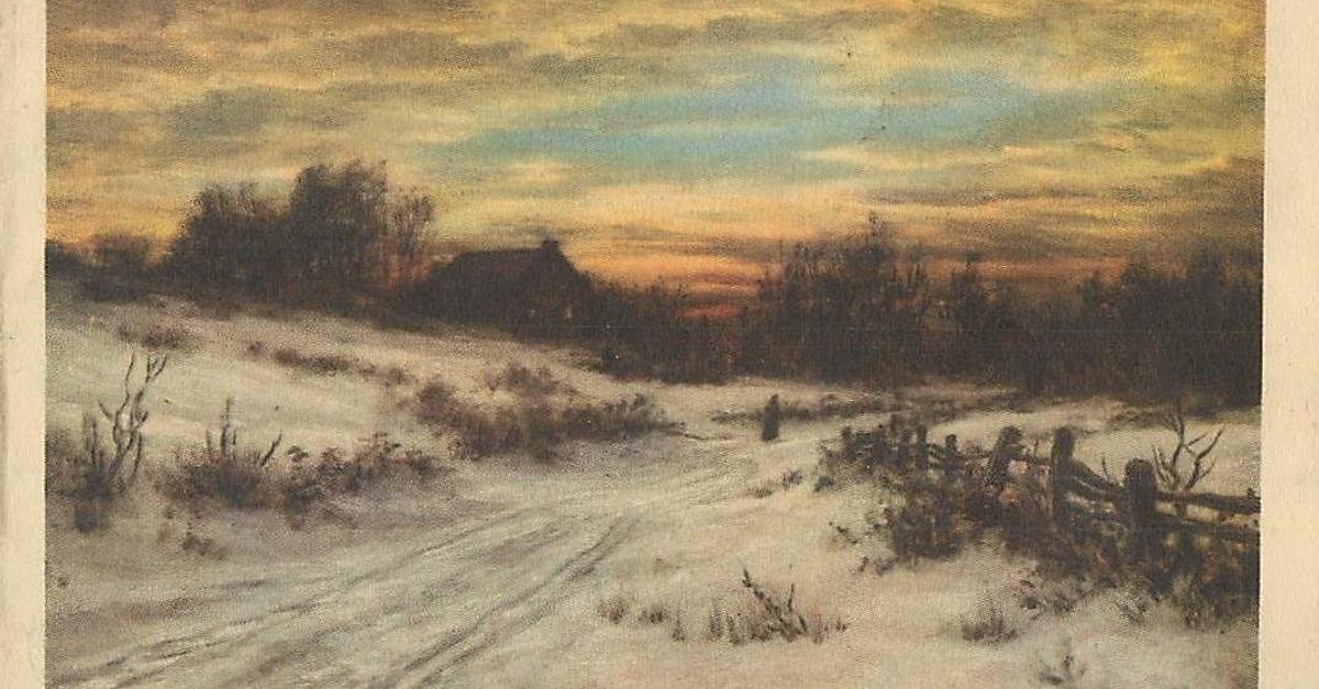 Set: Greeting, A TUCK CARD, KGVI period, Christmas & New Year, Rural ...