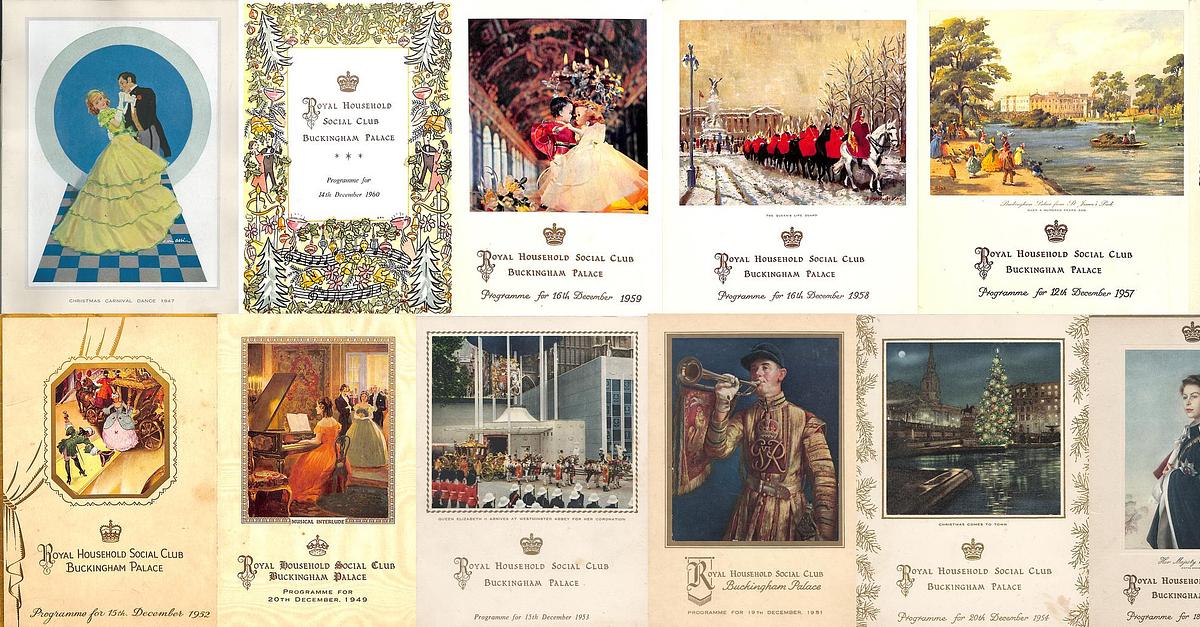 Set: PROGRAMME, ROYAL HOUSEHOLD SOCIAL CLUB BUCKINGHAM PALACE - TuckDB ...